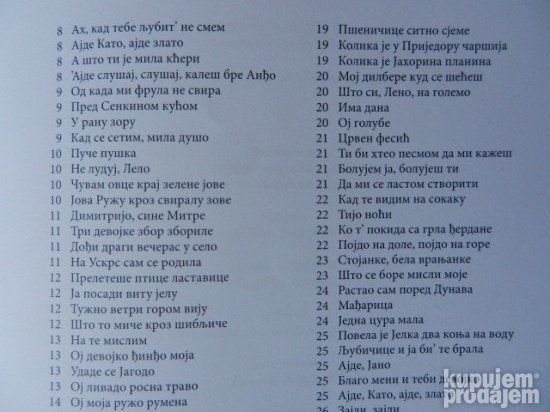 Knjiga (note) - Odabrane melodije za frulu - KupujemProdajem