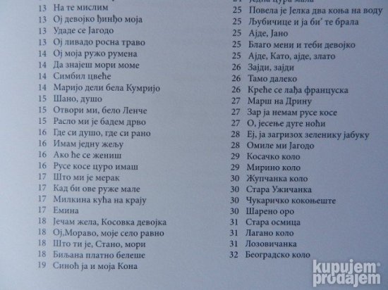 Knjiga (note) - Odabrane melodije za frulu - KupujemProdajem