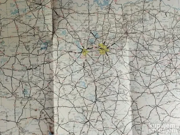 Karta Teksasa, 1955 - KupujemProdajem