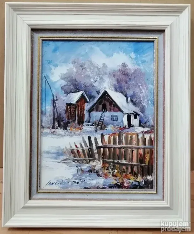 Miroslav Jančić,ulje na platnu,uramljena - KupujemProdajem