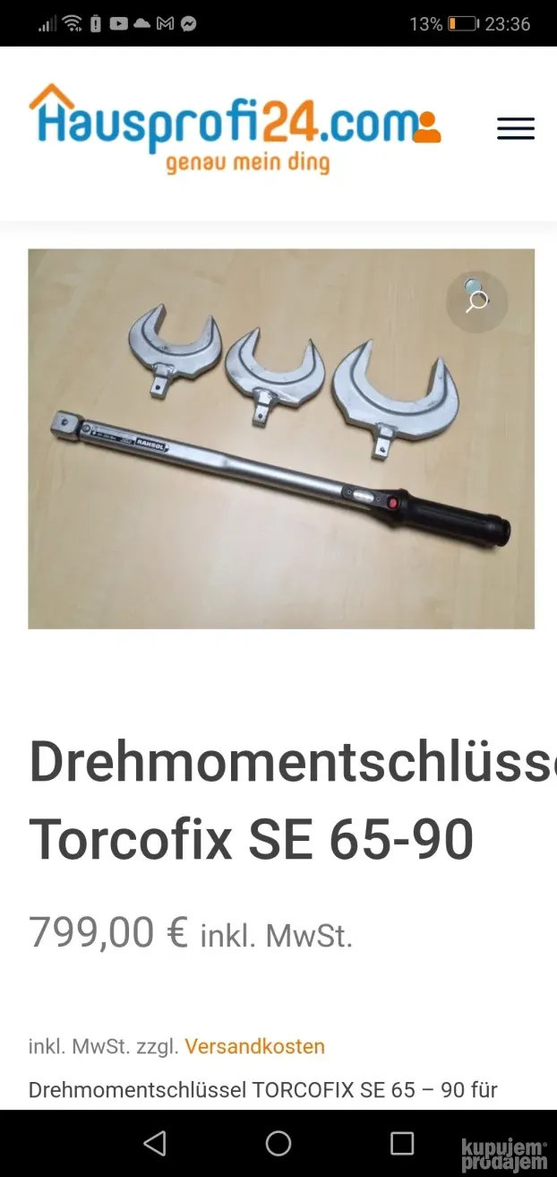 Moment ključ RAHSOL TORCOFIX-SE sa opremom - KupujemProdajem
