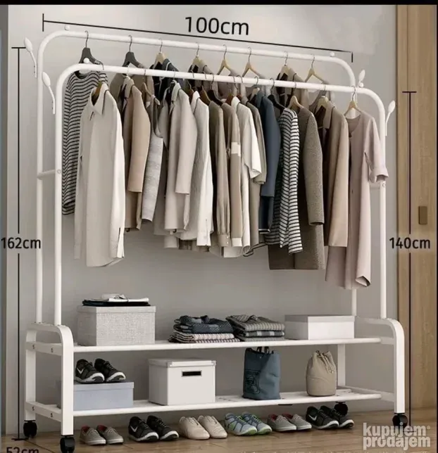 Dupli stender za garderobu Metalna konstrukcija 3899 din - KupujemProdajem