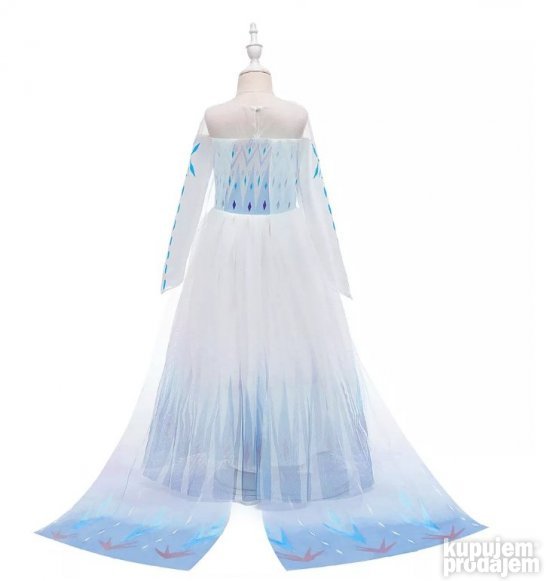 BELA 4 Elza Elsa Frozen 2 kostim kostimi haljina sa plastom ...