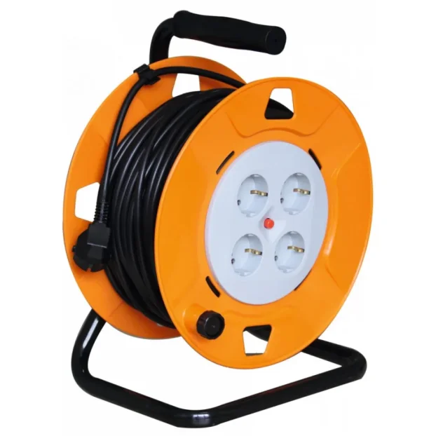 Oem Cable Drum Metal Sole 4 Grounded Outlet 40 M - KupujemProdajem