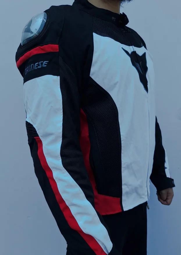 Moto Jakna DAINESE Speed Tex belo crno crvena - N O V O - KupujemProdajem