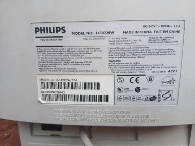 Philips CRT monitor 14" VGA Retro PC Windows 95/98/XP - KupujemProdajem