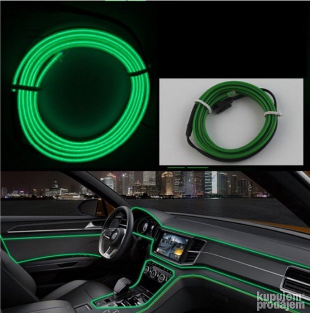 LED NITI dekorativno svetlo za enterijer ZELENO - KupujemProdajem