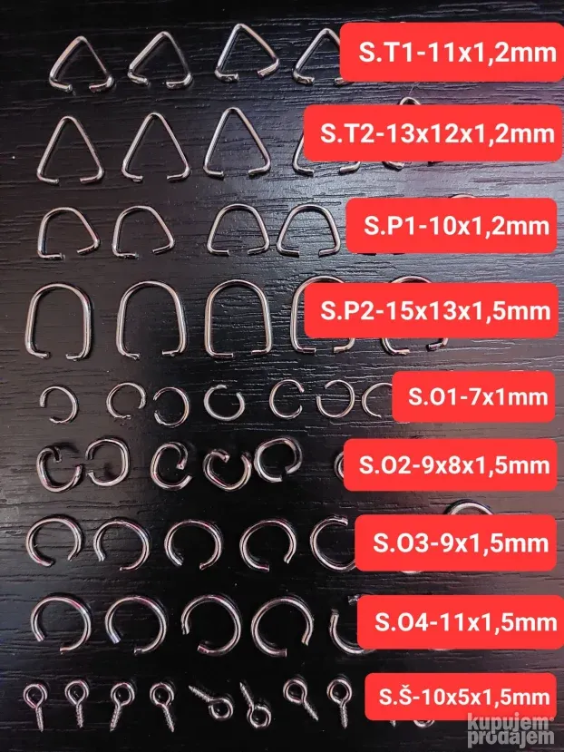 Alke za priveske-šrafovi-spojnice-Magneti-Repro materijal - KupujemProdajem