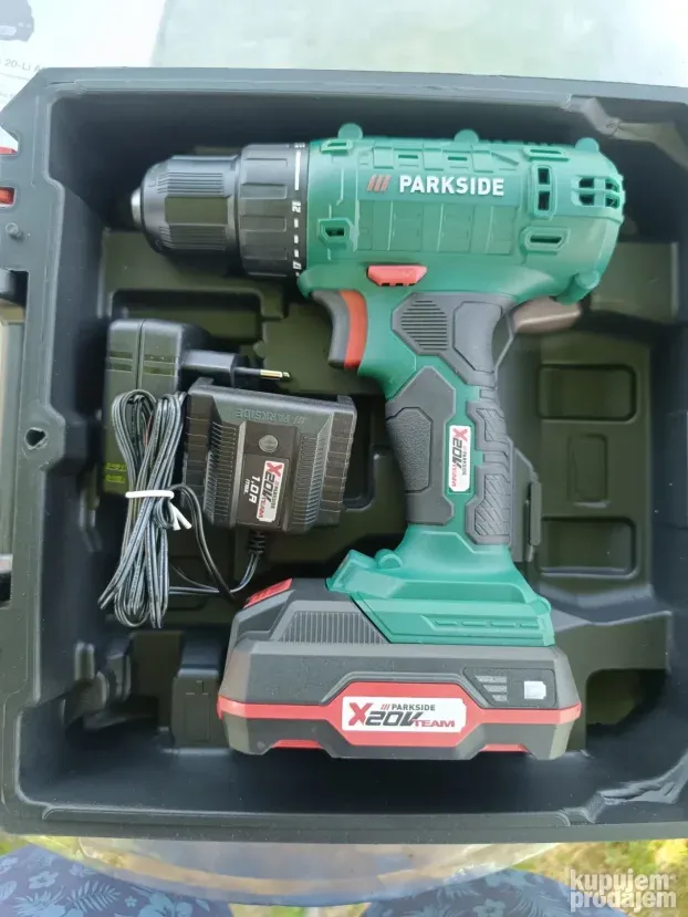 Parkside aku busilica srafilica + baterija +punjac 3 god gar - KupujemProdajem