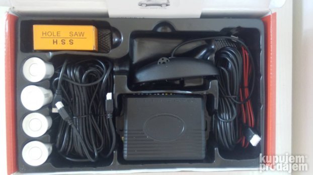 Parking senzori sa ekranom PISTAVAC beli - KupujemProdajem