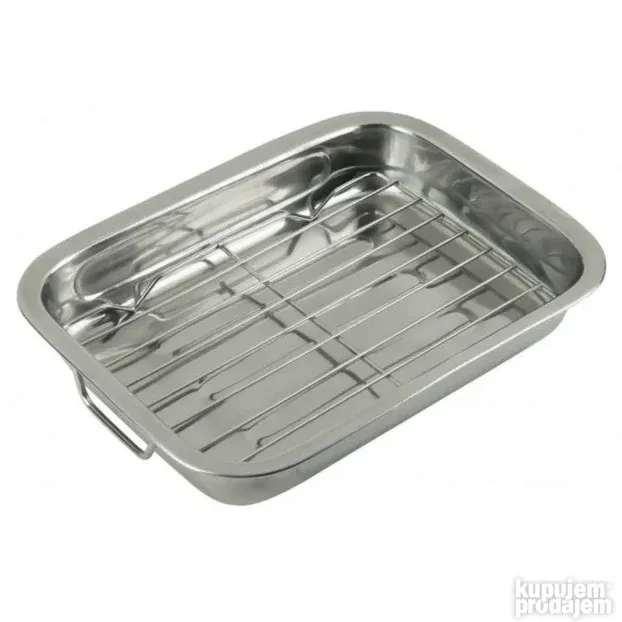 Pleh za pečenje sa ručkama i gril rešetkom KH1376 - KupujemProdajem