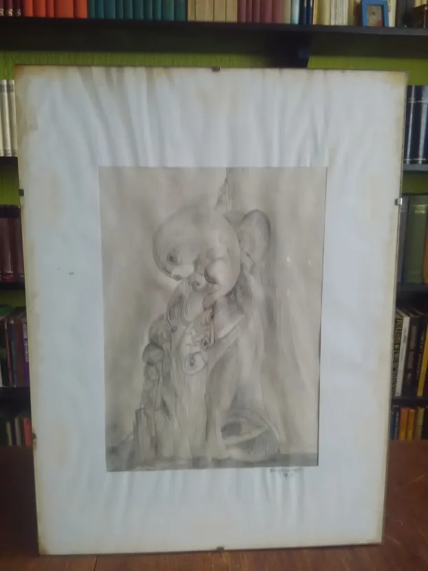 crtež olovkom - embrio vrh - autor Tica 1991 god - KupujemProdajem