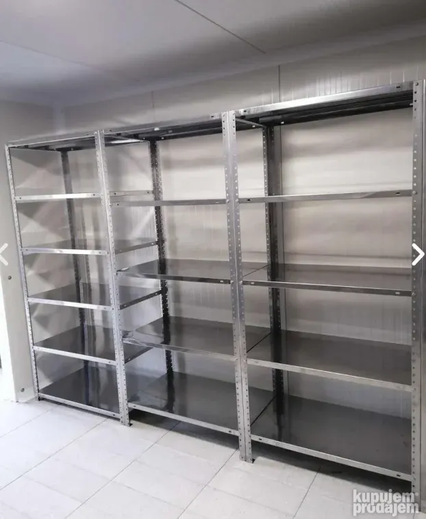 Metalne police i rafovi za prodavnice, magacine i markete - KupujemProdajem