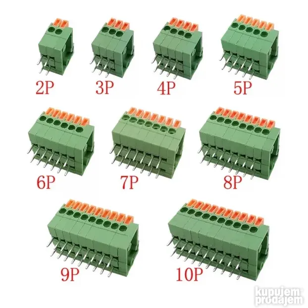 Terminal blok klema bez šrafljenja 3 kontakta KF141R-3P - KupujemProdajem