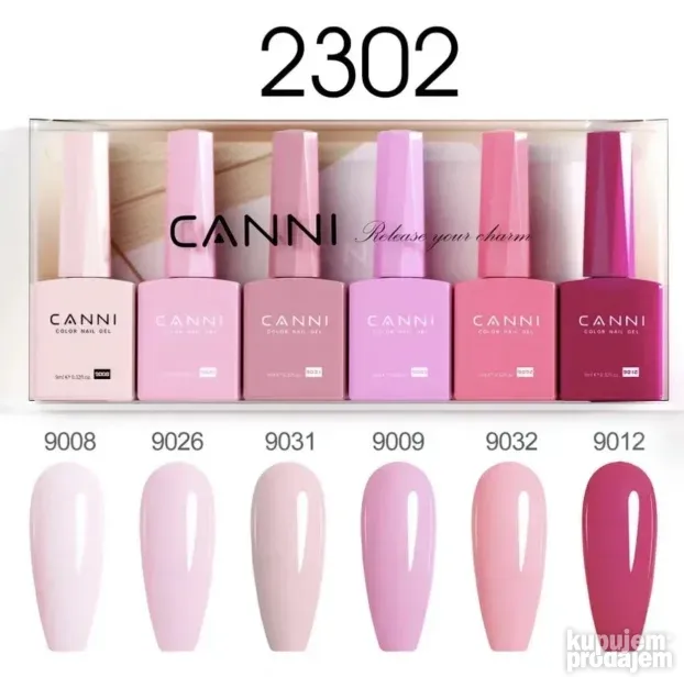 CANNI gel lakovi 6 kom u setu razlicitih boja - KupujemProdajem