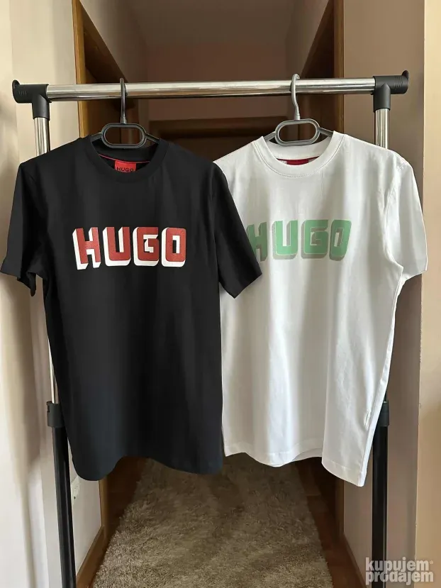 HUGO Daqerio muske majice [crna, bela] dopuna - KupujemProdajem