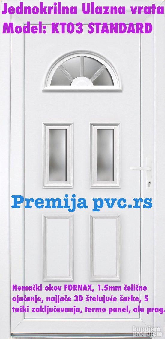 Ulazna vrata nova 120x200 NAJPOVOLJNIJE. Sremska Mitrovica ...