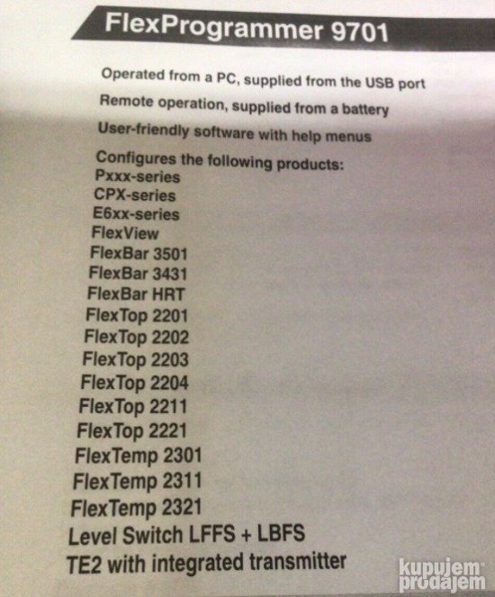 Baumer FlexProgrammer 9701 Programator za Senzore - KupujemProdajem