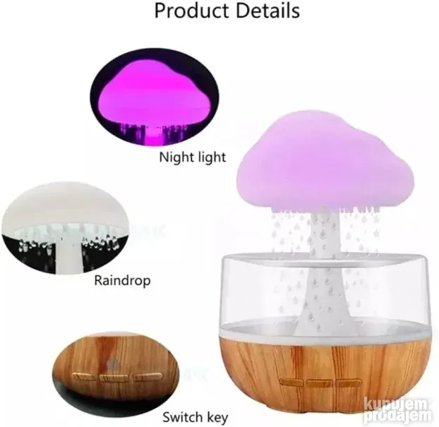 Aroma difuzer sa led svetlom pecurka - KupujemProdajem