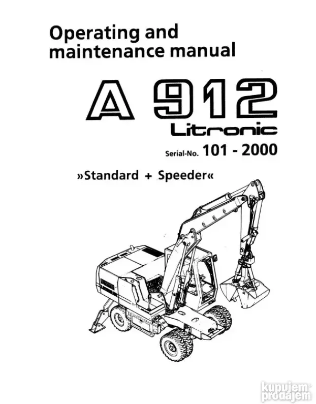 Libherr A912 Litronic Uputstvo - KupujemProdajem
