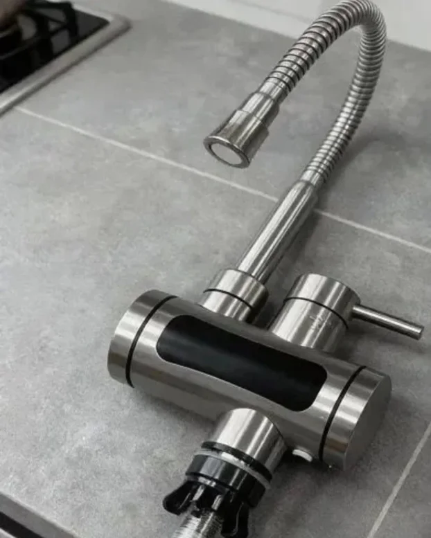 Slavina sa grejačem inox 4199 din Slavina sa grejačem za zid ...