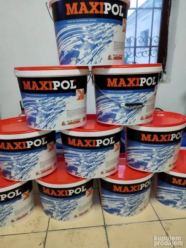 Maxidis 15L puna disperzija za krecenje bela - KupujemProdajem