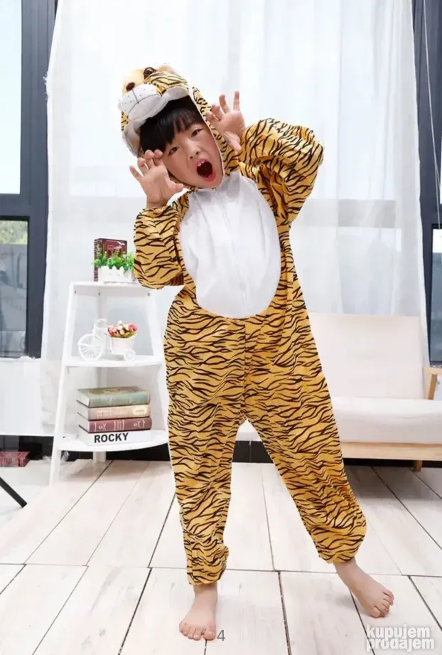 Deciji kostim Tigric, kostim za maskembal TIGER, Vel M - KupujemProdajem