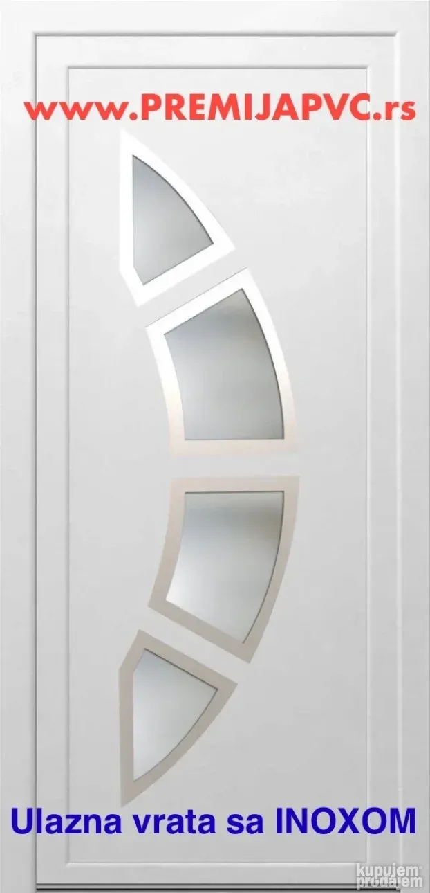 Ulazna pvc vrata 100x240 nova. INOX panel. AKCIJA - KupujemProdajem