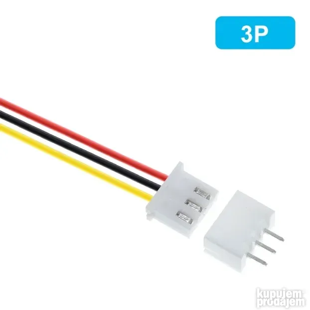 Set JST XH2.54mm konektora sa kablom 3P - KupujemProdajem