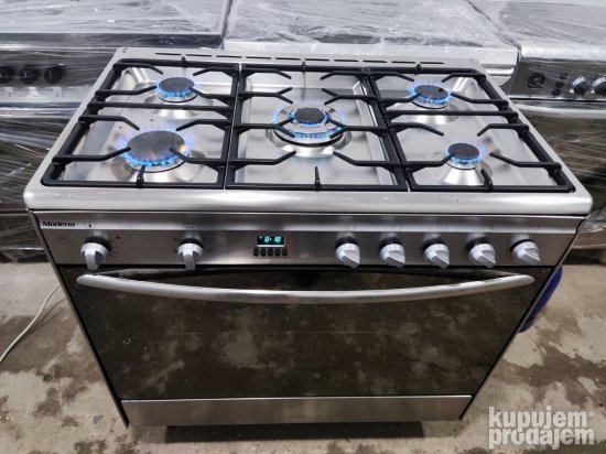 Sporet na plin sa 5 gorionika i OGROMNOM turbo rernom - KupujemProdajem