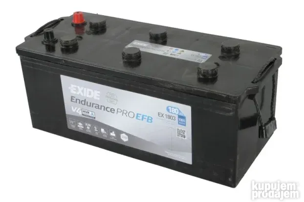 Akumulator EXIDE 12V 180Ah/1000A (EN) Endurance PRO EFB - KupujemProdajem
