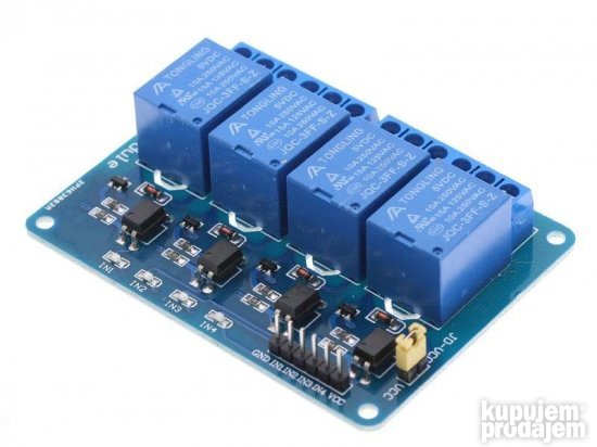 Relejni modul 12V (4 kanala) - KupujemProdajem