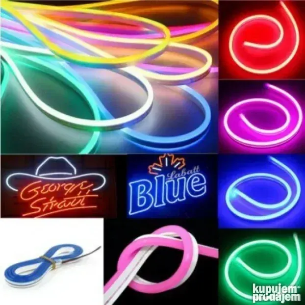 Neon LED Trake 5m NOVE Fleksibilne Vodootporne Trake AKCIJA ...