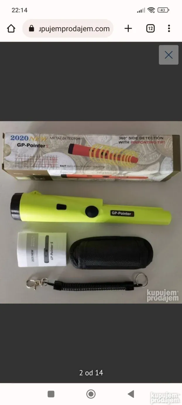 GP-POINTER PRO Pinpointer Metal Detektor ORG novo - KupujemProdajem