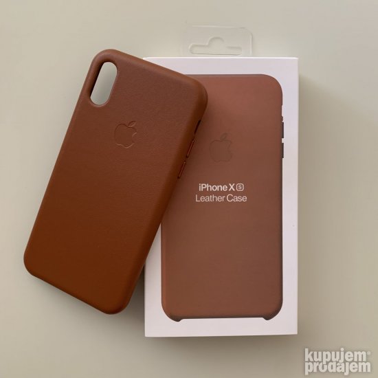 Original Kožna Maska za iPhone X / Xs - BRAON - KupujemProdajem