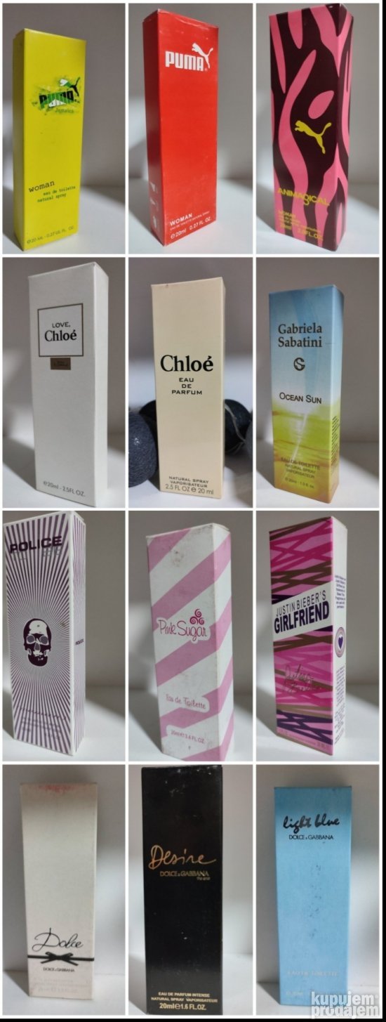 Parfemi 20 ml ženski-testeri originalnih parfema vrhunski - KupujemProdajem