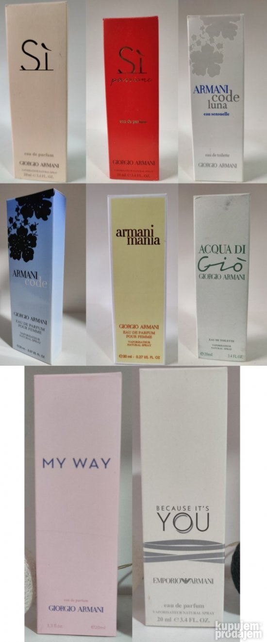 Parfemi 20 ml ženski-testeri originalnih parfema vrhunski - KupujemProdajem
