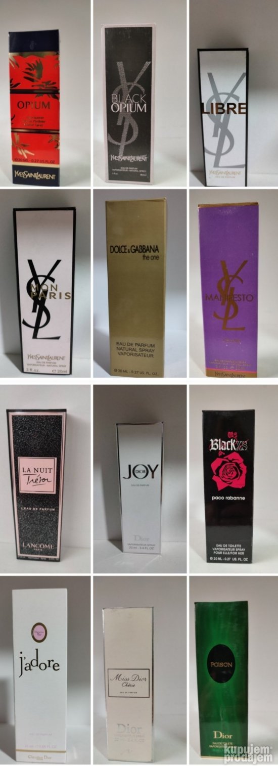 Parfemi 20 ml ženski-testeri originalnih parfema vrhunski - KupujemProdajem