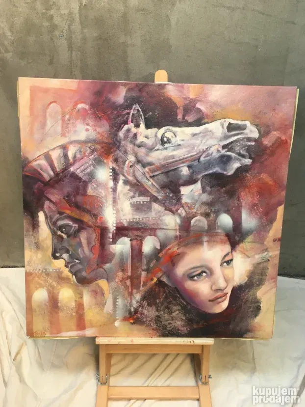 Koloseum, Nebojsa Petrovic, Ulje na platnu - KupujemProdajem