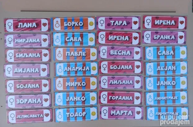 Ukrasna tablica tablice sa imenom / imenima na ćirilici - KupujemProdajem
