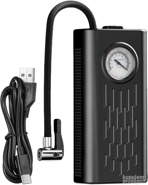 Kompresor prenosiva pumpa za auto gume Aku USB punjivi - KupujemProdajem