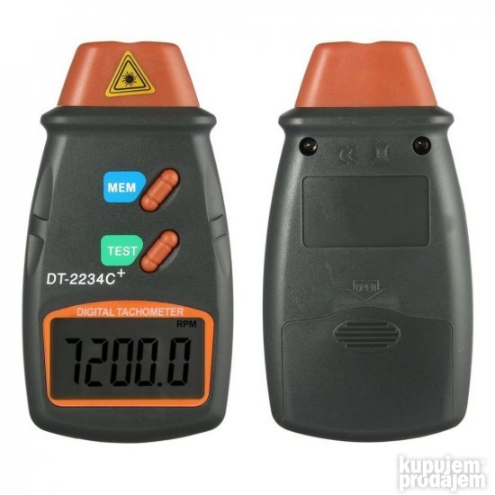Tahometar Digitalni Merac broja obrtaja +Poklon trake - KupujemProdajem