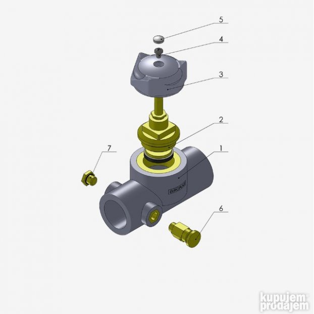 PPR Zimski Propusni ventil fi-25 sa ispustom zeleni i beli - KupujemProdajem