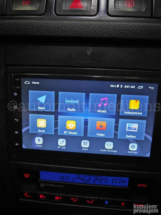 Golf 4 Android Multimedija Radio GPS DVD 7inch Display Mape ...