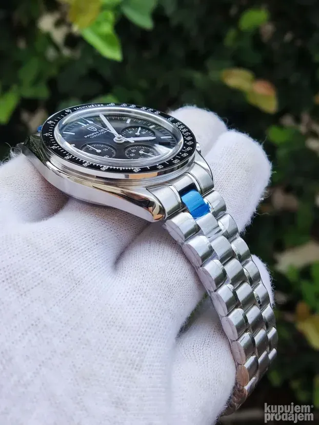 PAGANI DESIGN PD-1701 -Crni- Omega Speedmaster Moonwatch - KupujemProdajem