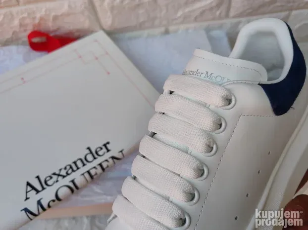 ALEXANDER MCQUEEN, Paris Blue; Nove McQueen Patike, Bele - KupujemProdajem