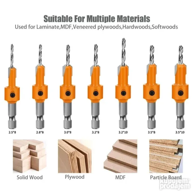Burgija sa upustacem za drvo 3mm - KupujemProdajem