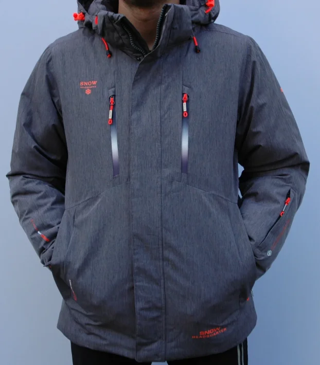 Muska Jakna Snow Headquarter kod A8632 sv siva - KupujemProdajem