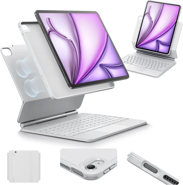 ESR Rebound 360 iPad Air 13 M4 M3 M2 Tastatura Odvojiva Bela ...