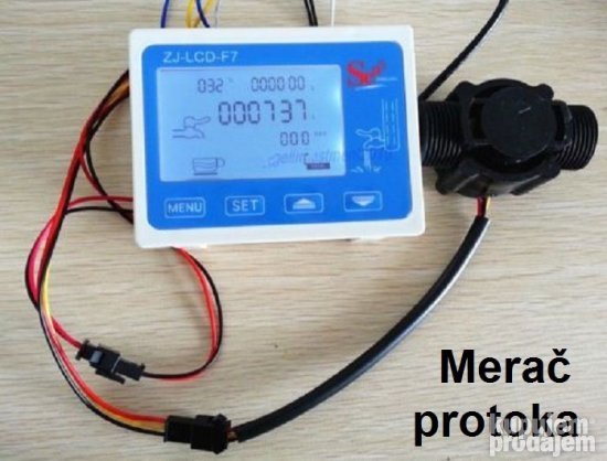 Merac protoka vode sa senzorom i 12V izlazom za rele - KupujemProdajem